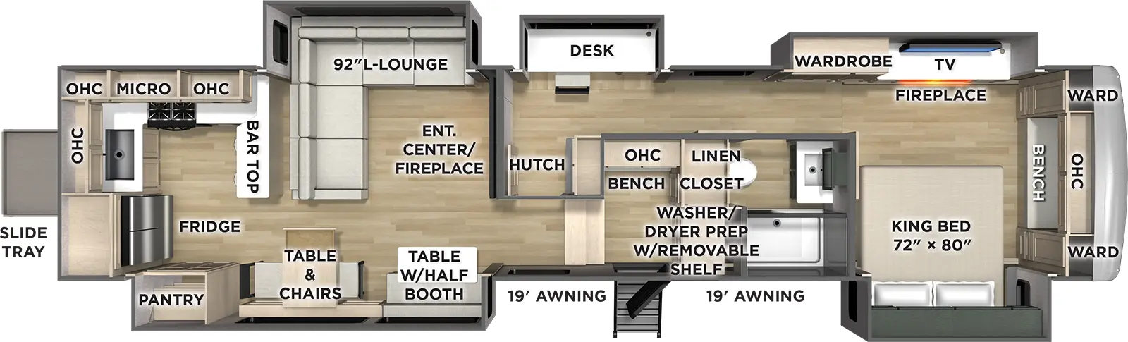 2026 Puma Grand Mesa 394RKL Floorplan - Forest River RV