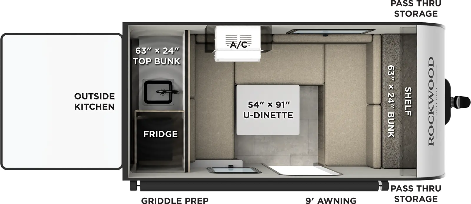 Rockwood Geo Pro Floorplans - Forest River RV